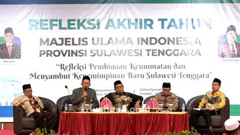 Hadiri Refleksi Akhir Tahun 2024 MUI Sultra Ustaz Ikhwan Kapai