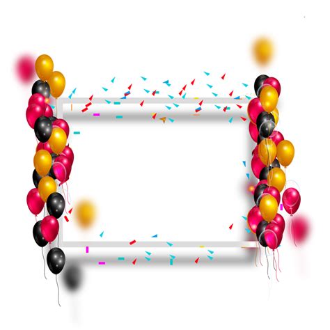Celebrity Frame Design With Confetti 18795515 PNG