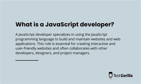 how to write an effective javascript developer job description with template tg