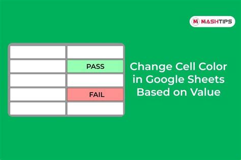 Change Cell Color In Google Sheets Based On Value