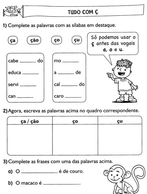 20 Atividades Ç para Imprimir Online Cursos Gratuitos