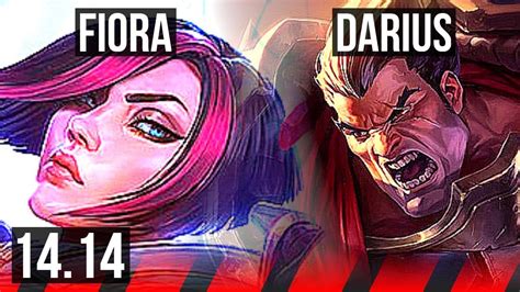 FIORA Vs DARIUS TOP 8 Solo Kills 68 Winrate 9 2 3 TR Master