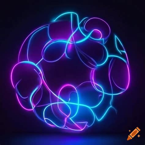 Futuristic Graphic Designer In Neon On Craiyon