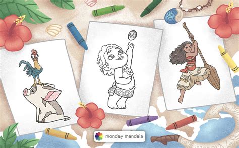 Moana Coloring Pages 30 Free Printables ColoringAll Confira Os