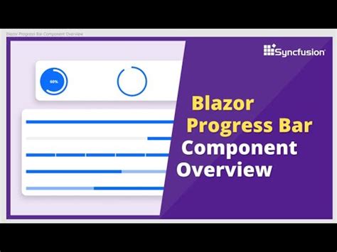 Blazor ProgressBar Overview Syncfusion YouTube