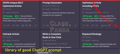 The Advanced Structure For All Chatgpt Prompts Clashpanda