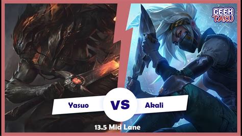 SekiiroZ Yasuo Vs Akali MID Patch 13 5 YouTube