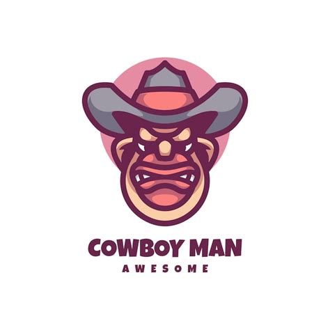 Logótipo de Cowboy Vetor Premium