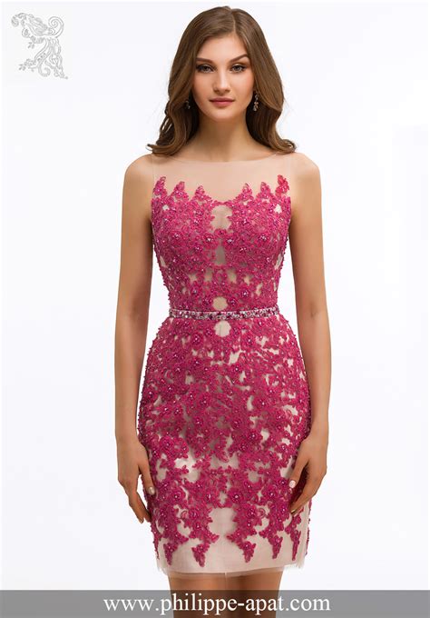 Robe De Soir E Cocktail Courte Satin Soie Romantique Philippe