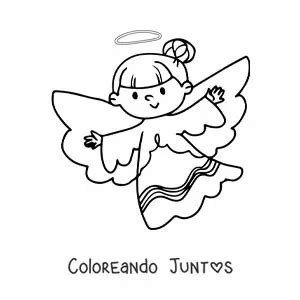 45 Dibujos de Ángeles para Colorear Gratis Coloreando Juntos