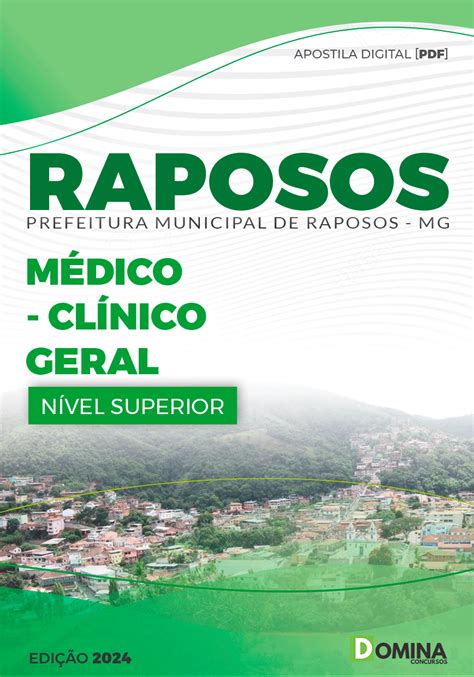 Apostila Pref Raposos MG 2024 Médico Clínico Geral
