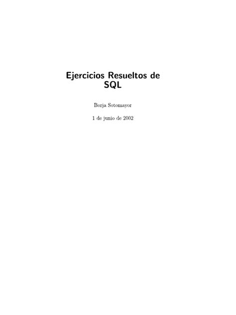 ejercicios sql pdf
