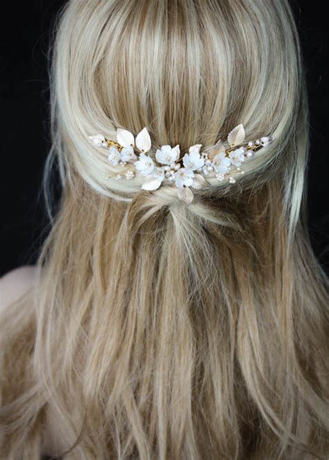 LUCILLE Floral Bridal Headpiece TANIA MARAS BRIDAL