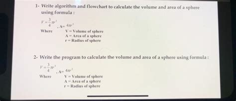 solved 1 write algorithm and flowchart to calculate the