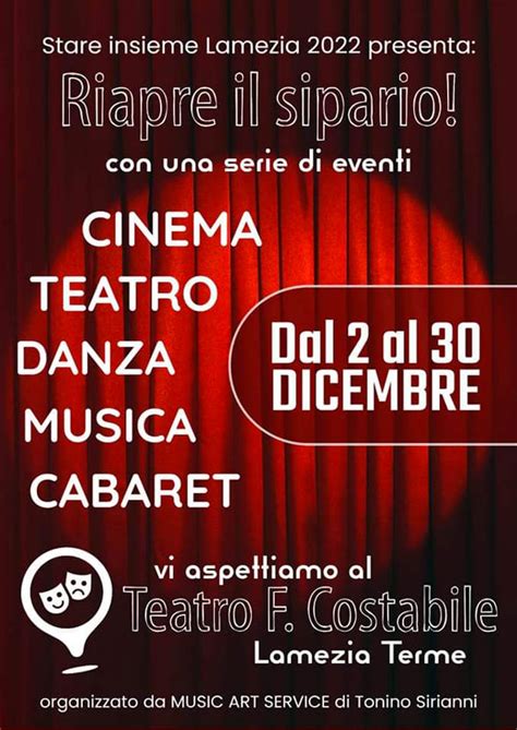 Riapre Al Pubblico Il Teatro Costabile Di Lamezia Terme Sambiase