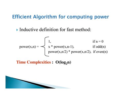 C Efficient Algorithm For Computing Powers Prime Factorization