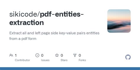 github sikicode pdf entities extraction extract all and left page side key value pairs