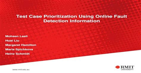 pdf test case prioritization using online fault detection · test case prioritization using