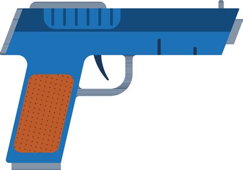 Pistol Gun Icon In Blue Color 24368617 Vector Art At Vecteezy