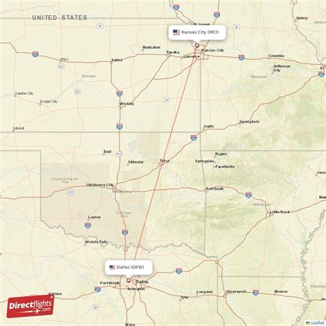 Direct Flights From Kansas City To Dallas MCI To DFW Non Stop
