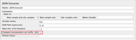 json jmeter json extractor extract all values of one key in a string itecnote