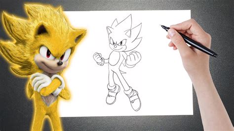 HOW TO DRAW SUPER SONIC STEP BY STEP YouTube