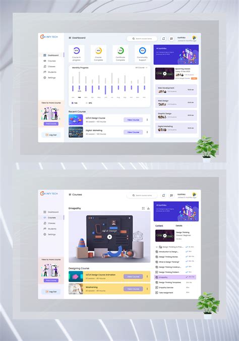 Education Dashboard Ui Design On Behance