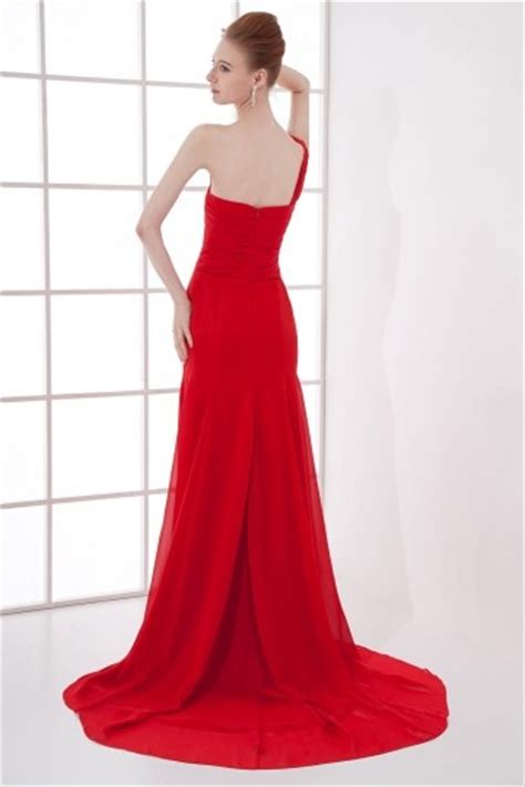Robe Soir E Rouge Asym Trique Pliss E Tra Ne Chapel Jmrouge Fr