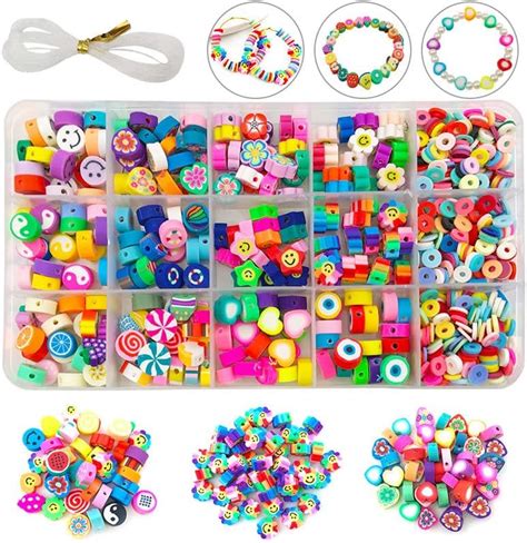 992 Pcs Plate Perles D Argile Pour Kits De Fabrication De Bracelets