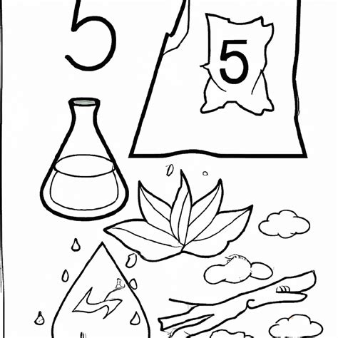 Descubra Os Cinco Elementos Desenhos Para Imprimir E Colorir