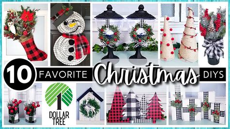 BEST TOP 10 DOLLAR TREE CHRISTMAS DIYS HOLIDAY Home Decor DIY High