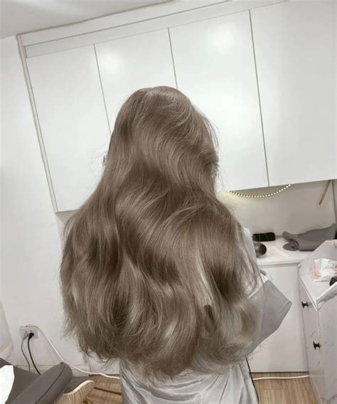 Milk Tea Hair In 2024 Hair Highlights Ash Hair Color Long Hair Styles