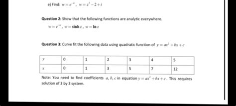 solved show that the following functions are analytic