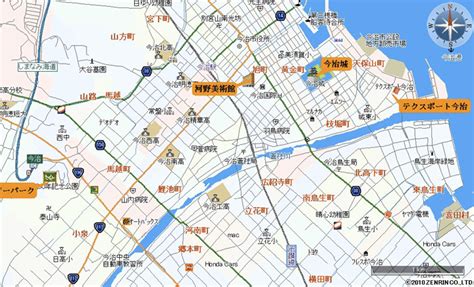 今治市観光地図
