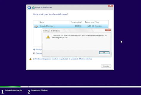 Windows não pode ser instalado em partição GPT Veja como resolver