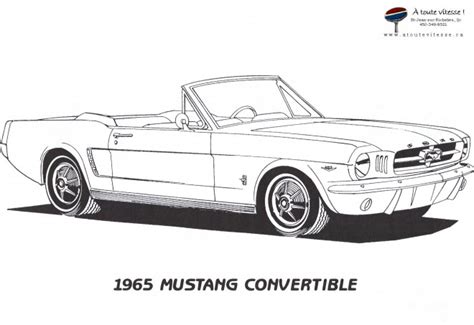 Coloriage Auto Mustang Convertible Dessin Gratuit Imprimer