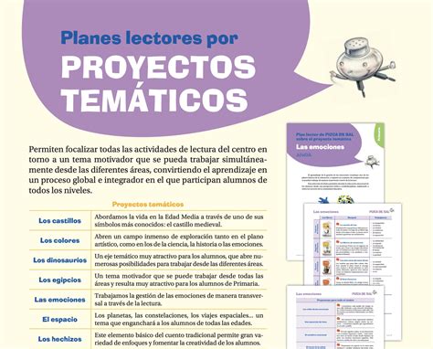 Nuevos proyectos temáticos para Educación Infantil Primaria y Secundaria