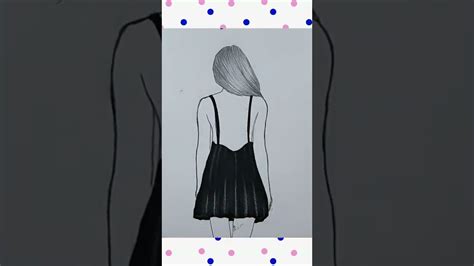 arkası dönük kolay bir kız nasıl çizilir shorts