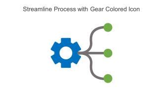 Streamline Process With Gear Colored Icon In Powerpoint Pptx Png And