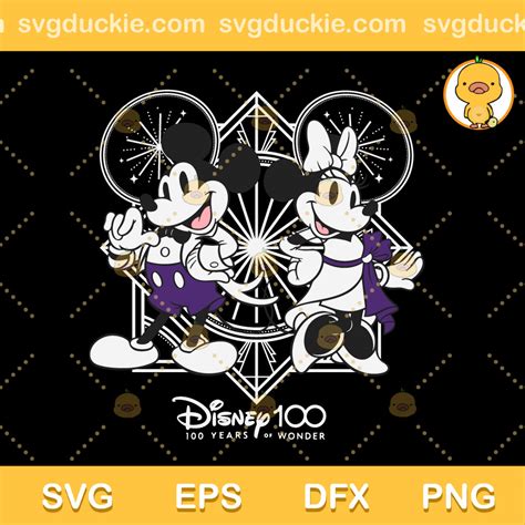100 Years Of Wonder Mickey And Minnie SVG PNG EPS DXF