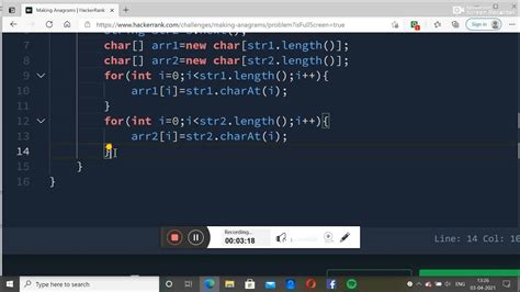 making anagrams hackerrank java programming language solution of hackerrank problems