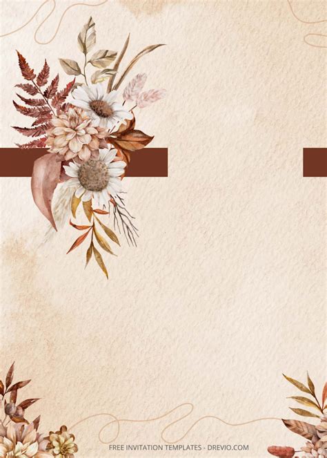 32 Autumn Bundle Google Drive Wedding Poster Design Floral