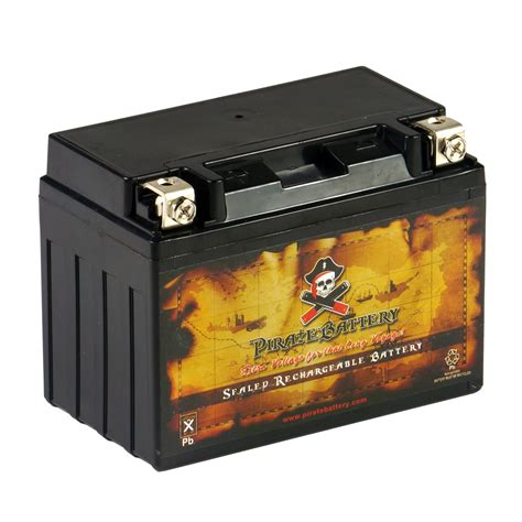 Pirate Battery YTX12 BS 12 BS 12 Volt 10 Ah 180 CCA Atv Battery For