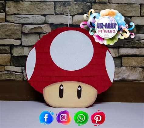Hongo Mario Bros by Liz Abby Piñatas Piñatas Mario bros Pinata