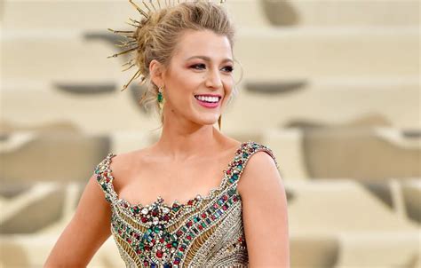 Обои платье актриса прическа блондинка красивая Blake Lively