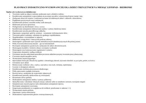 PDF PLAN PRACY DYDAKTYCZNO WYCHOWAWCZEJ DLA DZIECI PLAN PRACY