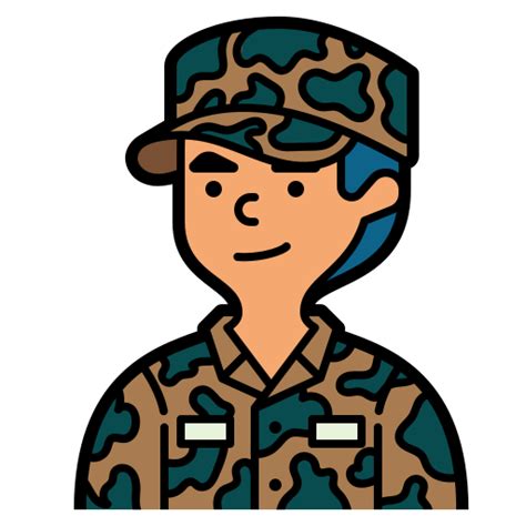 Icono De Soldado Ultimatearm Lineal Color