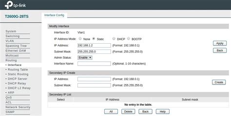 Configure The IP Address On A TP Link Managed Switch