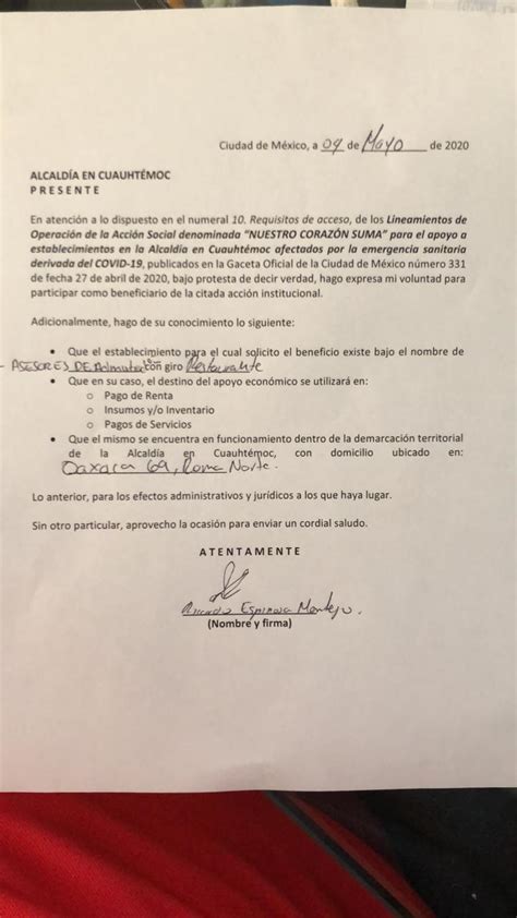 Carta Bajo Protesta De Decir Verdad Y Solicitud De Ingreso A La Acci N