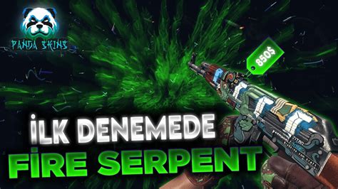 PANDASKİNS te İLK KASADAN EFSANE FİRE SERPENT KATLADIK ve BEDAVA
